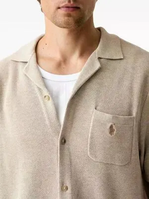 Polo Ralph Lauren Pony Motif Camp-collar Shirt - Neutrals
