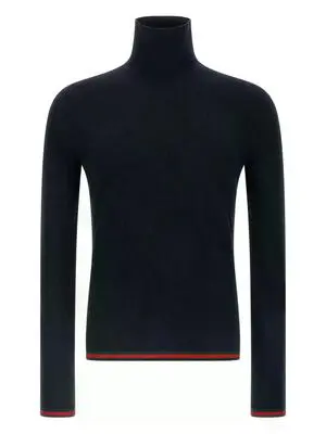 Gucci Striped Turtleneck Jumper - Blue