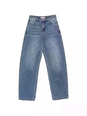 TWENTY FOURHAITCH Glitter Effect Wide-leg Jeans