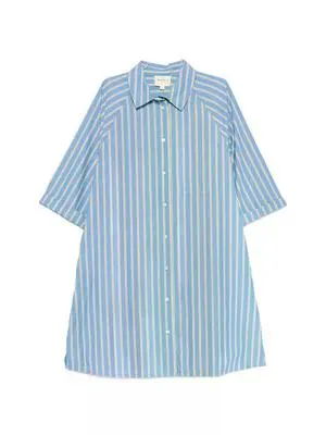 MAISON123 Vertical Stripe Mini Shirt Dress