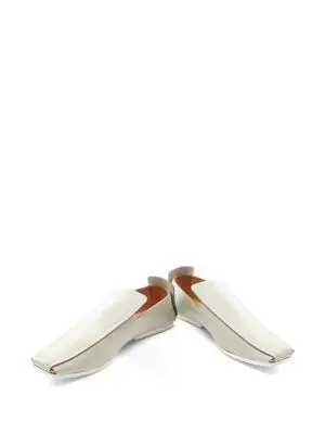 JIL SANDER Square-toe Leather Loafers