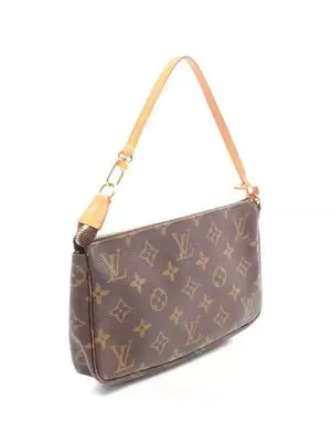 LOUIS VUITTON Pochette Accessories Monogram Tote Bag - Brown