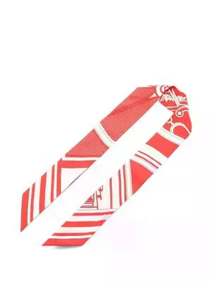 Hermès 2000s Washington's Carriage Ribbon Scarf