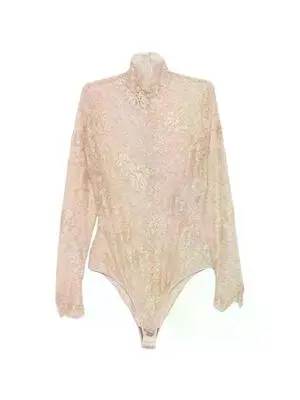 Valentino Garavani Floral Lace Bodysuit - Neutrals