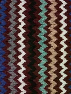 Missoni Zigzag-knit Fringed Scarf