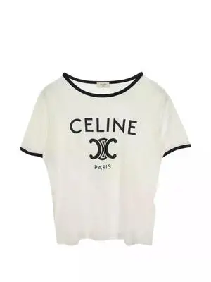 CELINE Celine 2000s Triomphe Cotton T-Shirt