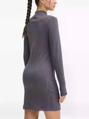 PUMA Ribbed-knit Long-sleeve Mini Dress