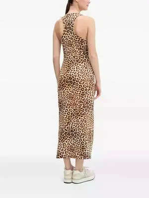PUMA Leopard Print Racerback Maxi Dress