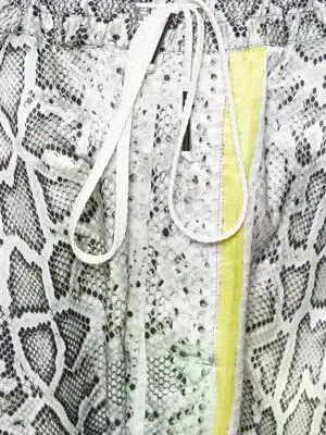 Roberto Cavalli Snake-print Drawstring Trousers