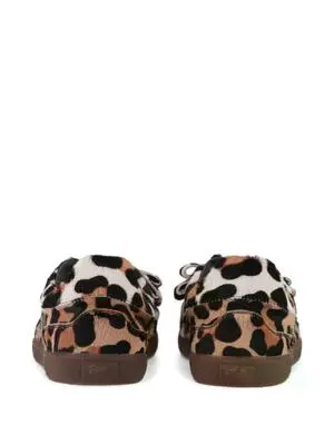 TOD'S Leopard-print Bow-detail Sneakers
