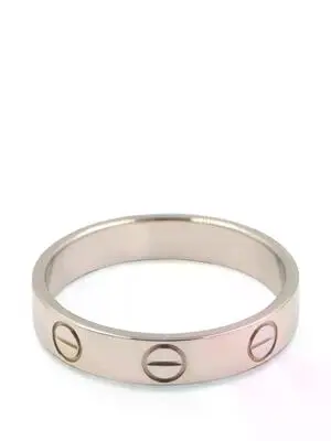 Cartier 2010s Mini Love Ring - Silver