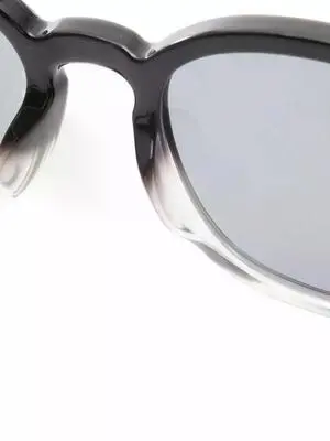 Gucci Round Frame Sunglasses With Logo Print