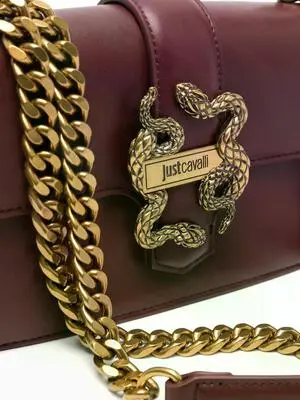 Just Cavalli Snake Plaque Chain-strap Shoulder Bag