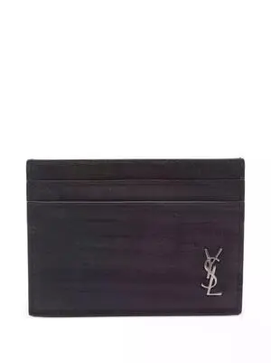 Saint Laurent 2020s Cassandra Card Case - Black