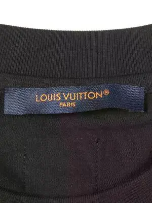 LOUIS VUITTON 2000s Embellished Signature T-shirt