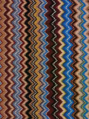 Missoni Zigzag Knit Fringed Scarf