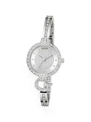 Guess Giselle Crystal-embellished 28mm Watch - Silver