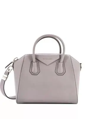 Givenchy Antigona Leather Satchel - Grey