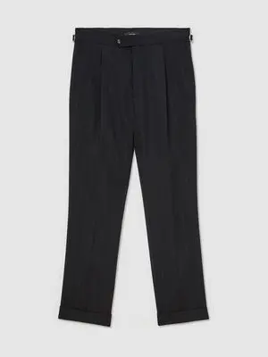 REISS Classic Fit Wool Pinstripe Suit Trousers
