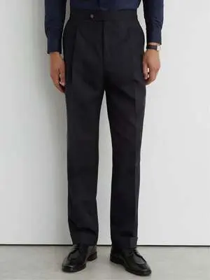 REISS Classic Fit Wool Pinstripe Suit Trousers
