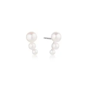 SIF JAKOBS JEWELLERY Ponza Tre Earrings With Freshwater Pearls In Sterling Silver