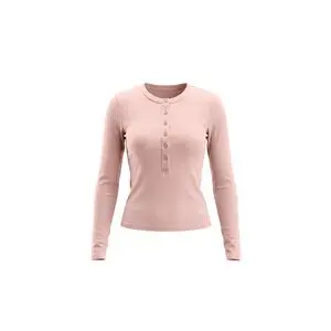 BE ATHLETICA Essential Long-sleeve Henley Top