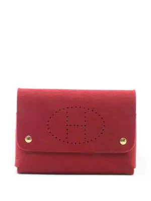 Hermès 2010s Gm Etui Cartes Felt Pouch