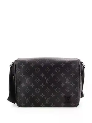 LOUIS VUITTON District Messenger Bag Monogram Eclipse Canvas Mm Crossbody Bag - Black