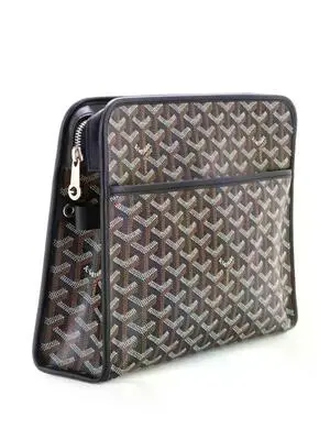 Goyard Jouvence Toiletry Coated Canvas Gm Pouch - Black