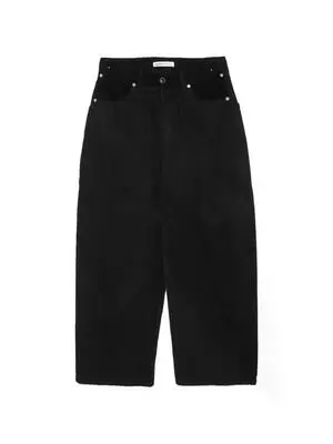You Must Create Needle Panelled Trousers - Black