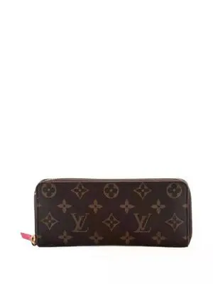 LOUIS VUITTON Clemence Wallet Monogram Canvas Small Wallets