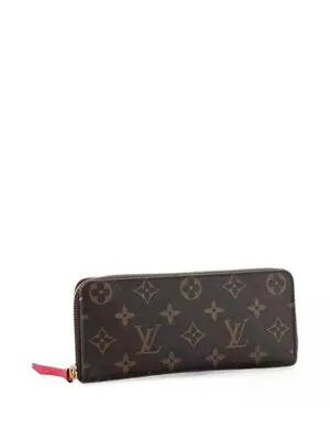 LOUIS VUITTON Clemence Wallet Monogram Canvas Small Wallets