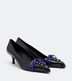 Prada Bow-detail Leather Pumps