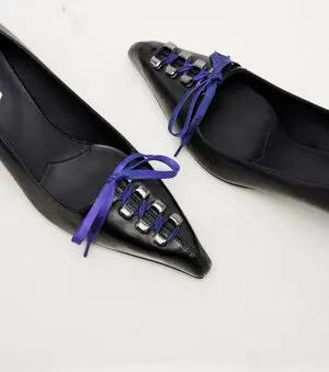 Prada Bow-detail Leather Pumps