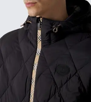 Burberry Check Hooded Quilted Jacket