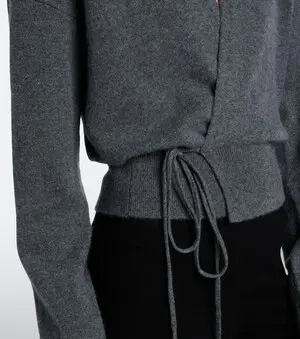 Extreme Cashmere N°516 Ella Cashmere-blend Wrap Cardigan