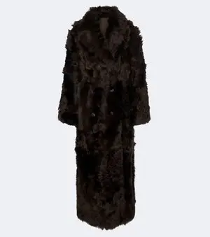 YVES SALOMON Double-breasted Shearling Coat