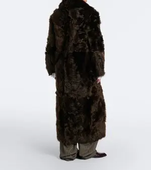 YVES SALOMON Double-breasted Shearling Coat