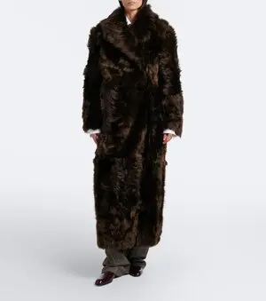 YVES SALOMON Double-breasted Shearling Coat