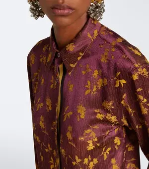 Dries Van Noten Floral Jacquard Shirt