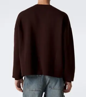 Loewe Anagram Cotton-blend Sweater - Brown