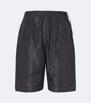 Prada Silk Taffeta Bermuda Shorts - Grey