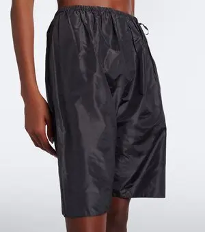 Prada Silk Taffeta Bermuda Shorts