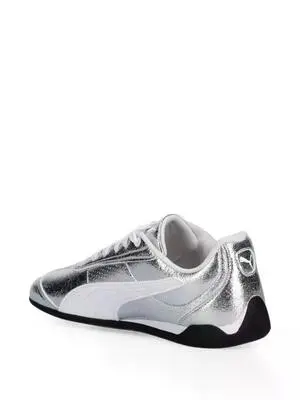 PUMA Replicatch Metallic Whisper Cracked-effect Low-top Sneakers