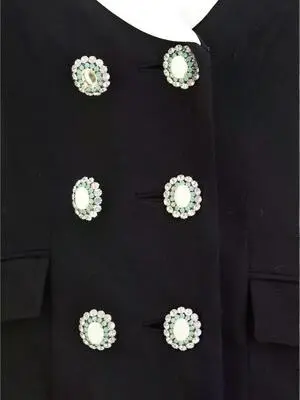 SELF-PORTRAIT Jewel-button Mini Blazer Dress