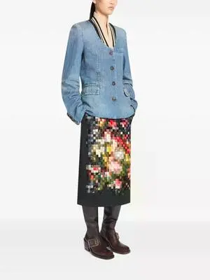 Dries Van Noten Fitted Denim Blazer