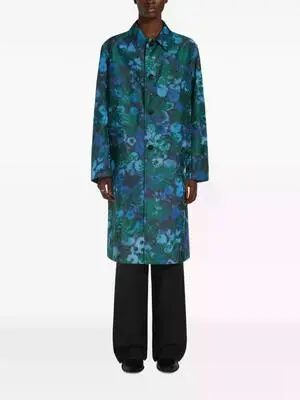 Dries Van Noten Jacquard Mac Coat