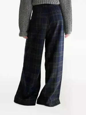 BELLEROSE Check-pattern Wide-leg Trousers