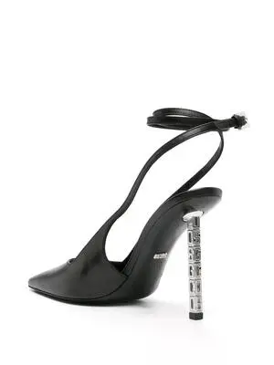 Gcds 120mm Slingback Leather Pumps