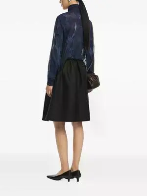 JNBY Shirred A-line Midi Skirt